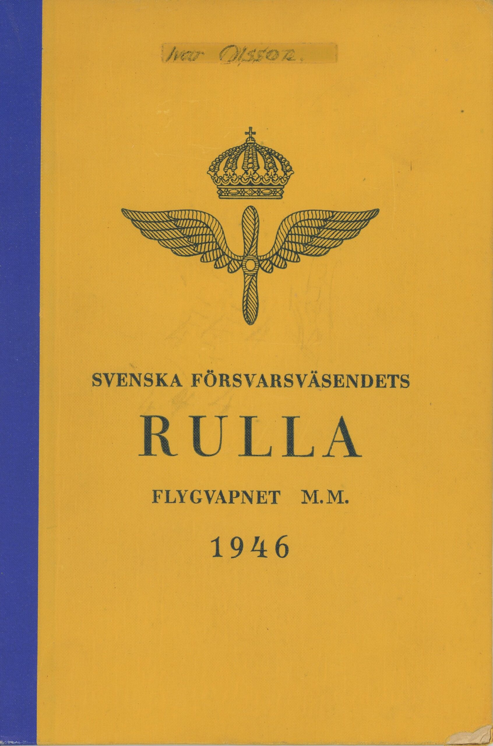 Svenska Flygvapnets Rulla 1946 - Medalj-forskning.se